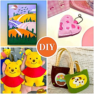 Eppingwin 20 PCS Black Felt, Soft Felt Sheets, 7"x11.3" Felt Fabric Sheets, Rectangle Felt Sheets with Adhesive Backing, Felt for Crafts