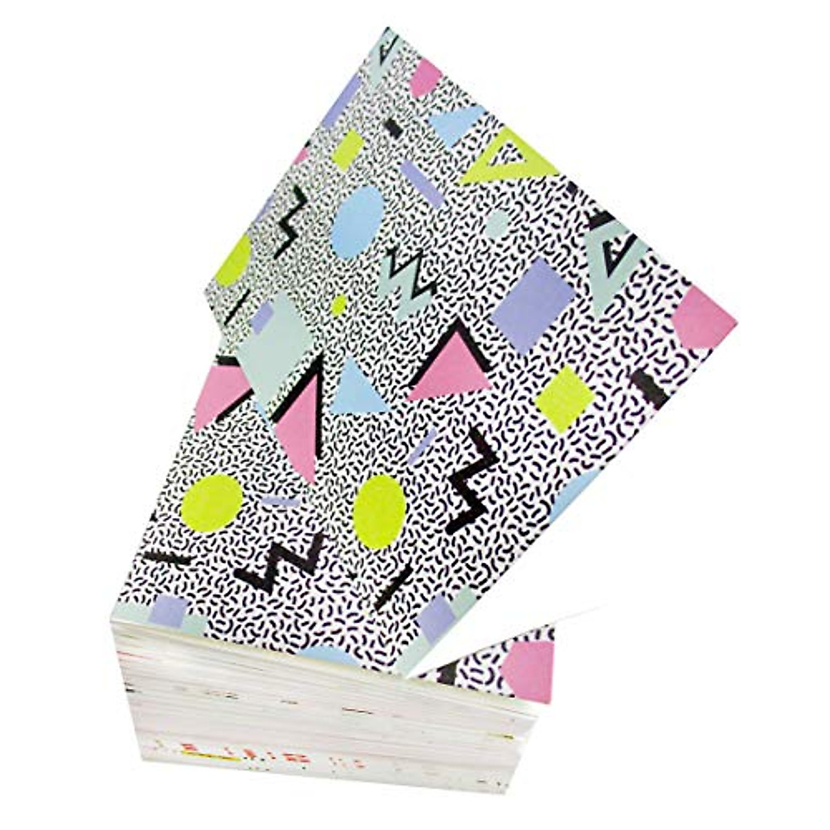 36 Pack All Occasion Assorted Blank Greeting Cards - 80's Retro Rainbow Designs - Blank Greeting Cards with Envelopes Included 4 x 6 Inches Thank You Cards, Birthday Cards, Graduations,Congratulations