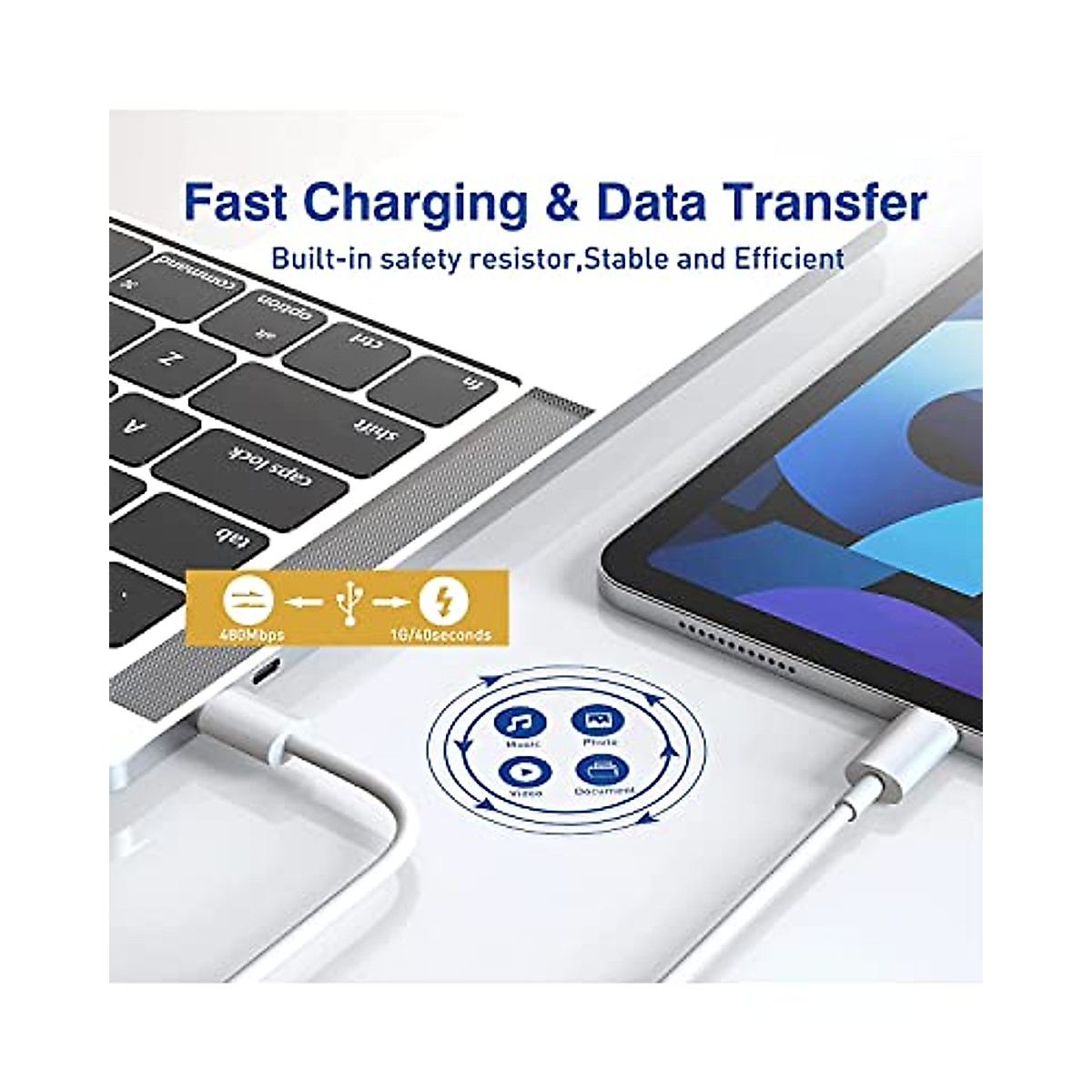 Fast Charger for iPhone, [Apple MFi Certified] 2-Pack 20W PD Fast Charger Fast Charging with Lightning Cable Compatible for iPhone 14/14 Pro/14 Pro Max/14 Plus/13/12/11/Pro/Pro Max/Mini/Xs