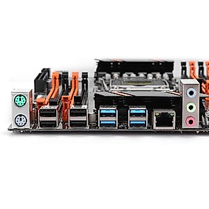 Desktop Motherboard, LGA 2011-3 Socket Desktop Mainboard for Intel x99 Chipset, Support 8 DDR4 DIMM(Single Memory 16G), 6 SATA3.0 Port and 2 NVME M.2 Port