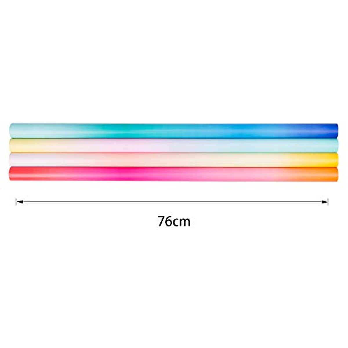 WRAPAHOLIC Wrapping Paper Roll - Gradient Color for Birthday, Wedding, Holiday Baby Shower - 4 Rolls - 30 inch X 120 inch Per Roll