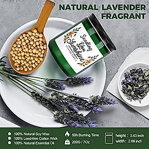 Mothers Day Gifts for Mom, GIIFER Lavender Scented Candles Thinking of You Get Well Soon Gifts for Women, Home Scented - Sending You Sunshine Stress Relief Candle for Women Friend Sister Men Female