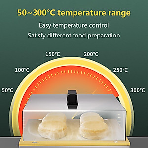 Commercial Souffle Machine, 1500W Electric Souffle Pastry Machine, Temperature Range 50~300°C, With Non-Stick Copper Heating Plate, Cake Baker Equipment, For Restaurants, Bakeries