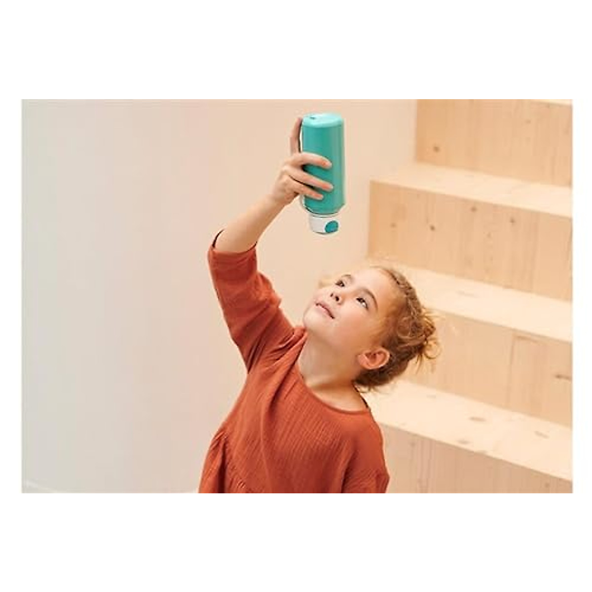 Mepal Rosty 946979 Mug Bottle, Pink, Approx. 13.5 fl oz (400 ml), Drinking Bottle, Pop-Up