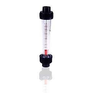 Akozon Rotameter Water Flow Meter Plastic Tube Type 25-250L/H Instantaneous Liquid Water Flow Meter Tube Flowmeter DN15 for Fertilizer l Fiber