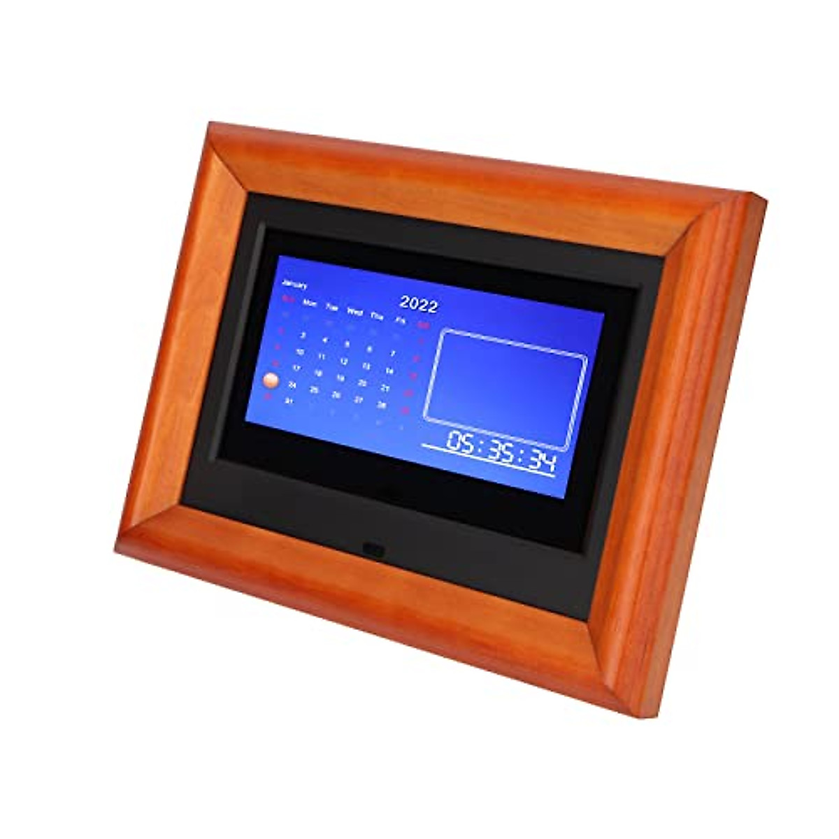 Digital Photo Frame, 7 Inch Multifunction Digital Photo Album Stereo Speaker for Party (US Plug)