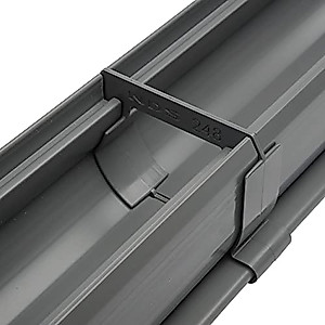 NDS 400 Spee-D Channel Drain, 4-3/4 in. Wide X 4 ft. Long, 4', Grey