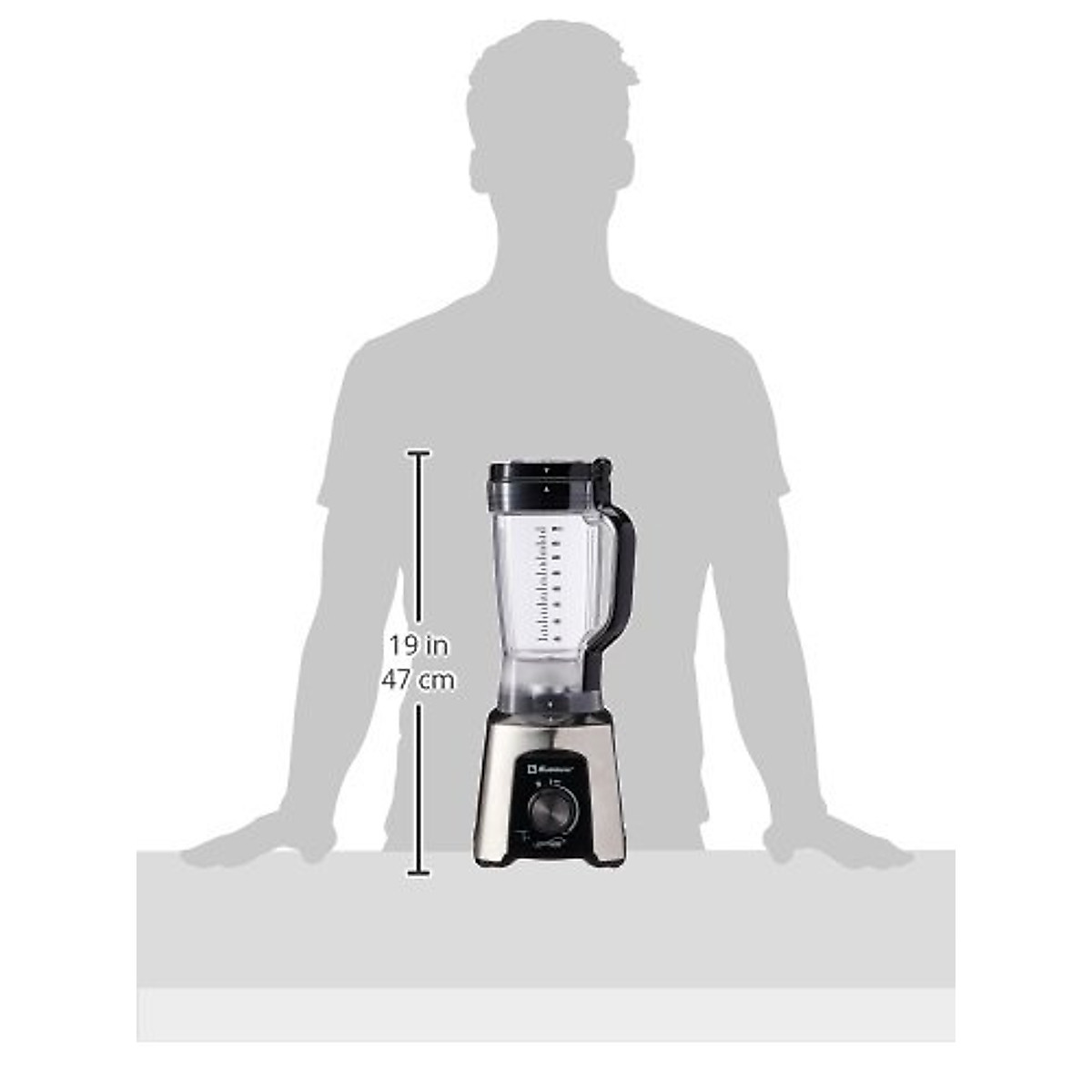 Koblenz LKM-6529 VVI 2-Liter Kitchen Magic Collection Variable Speed and Pulse Blender, One Size, Silver