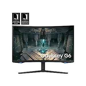 SAMSUNG 32" Odyssey G65B QHD 240Hz 1ms (GTG) HDR 600 Gaming Hub 1000R Curved Gaming Monitor,Black