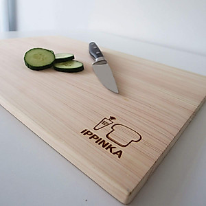 Japanese Hinoki Wood Cutting Board - Resistant to Stains and Grooves