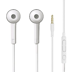 Samsung 3.5mm Stereo Headset with Volume Key for Galaxy S4 - Non-Retail Packaging - White