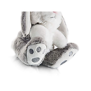 My OLi Bunny Rabbit Stuffed Animal Plush Bunny 8.5" Easter Stuffed Bunny with Floppy Ear Plush Rabbit Bedtime Friend Plush Toy Gifts for Girls Boys Kids, Gray