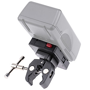 Foto4easy V-Lock Mount Battery Power Supply Plate Adapter with D-tap & Super Clamp for Portable Pocket Tiny Compact Nano V-Mount Battery