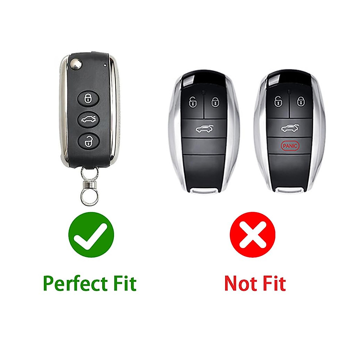 Noreyvis Alcantara Leather Key Fob Cover Protective Shell Case with Keychain Compatible for Bentley Continental GT GTC Mulsanne 2004-2016(Orange)