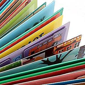 AMINY 4 Subjects Montessori Quiet Book Busy Board for Toddlers, Toddler Travel Toys, Sensory Toddler Activities, Montessori Educational Toys for 2 3 4 Year Old Boys Girls Gift