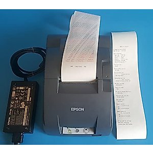 TM-U220B, Impact, two-color printing, 6 lps, Serial interface only, Power supply, Dark gray