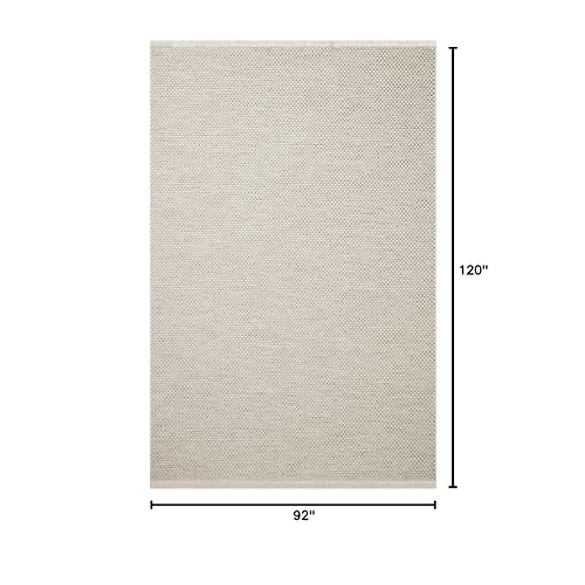 Loloi Amber Lewis x Malibu Ivory/Dove 7'-8" x 10' Area Rug