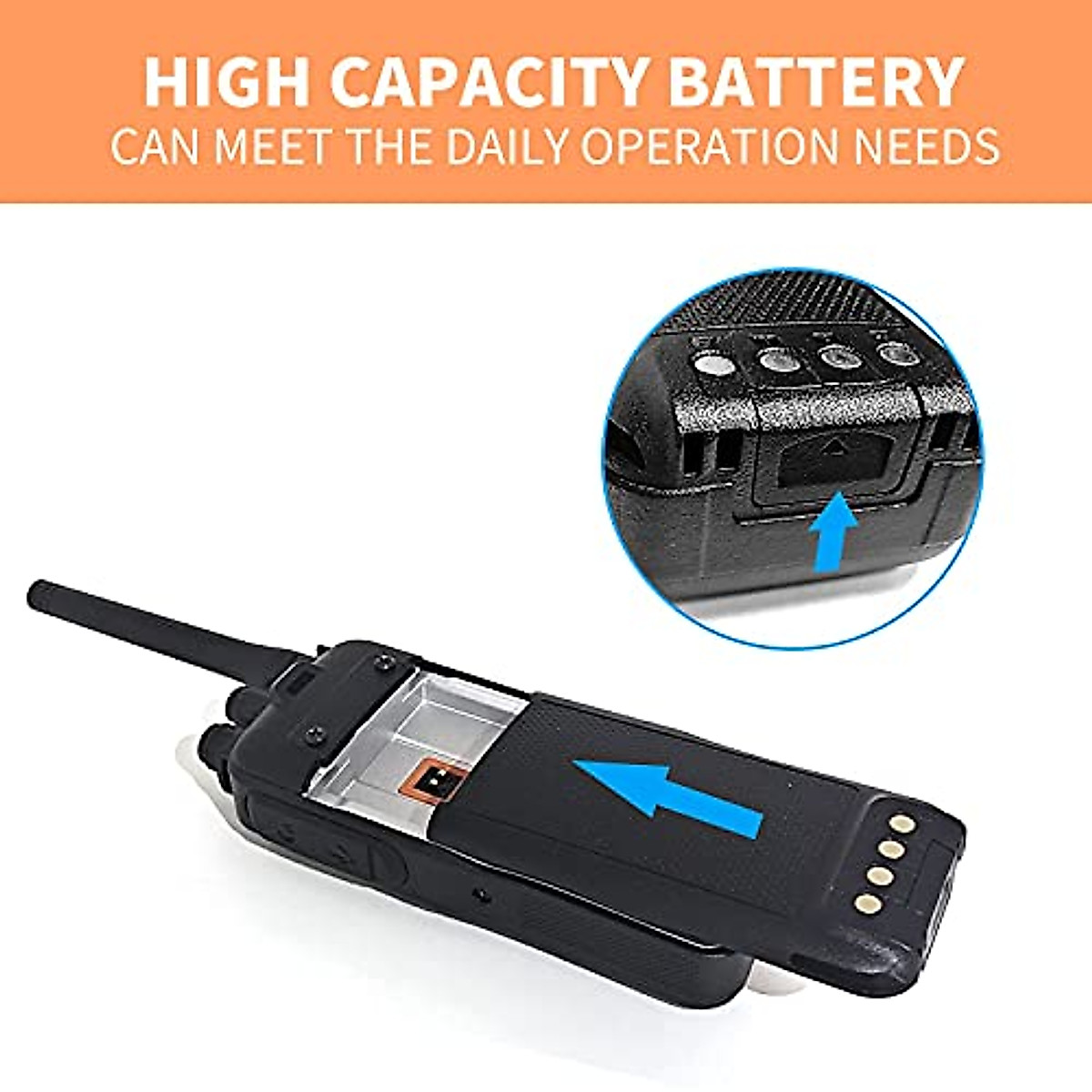 DMR Digital & Analog Two Way Radios Long Range Rechargeable - CONNECOM Heavy Duty Walkie Talkies for Adults Rugged 2 Way Radios for Warehouse Factory Docks Commercial Construction etc. GD900 3 Pack