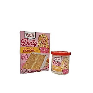Duncan Hines Southern Style Banana Cake Mix Bundled with Duncan HInes Creamy Buttercream Frosting