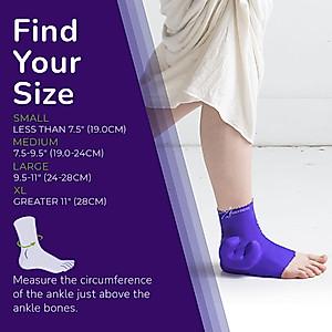 Ulcer Solutions Ankle Keeper, Ankle Protector for Pressure Sores, Lightweight, Stretchable Ankle Pillow, Enhanced Ankle Pads for Better Comfort and Mobility (Medium: 7.5-9.0” (19.0-23cm))