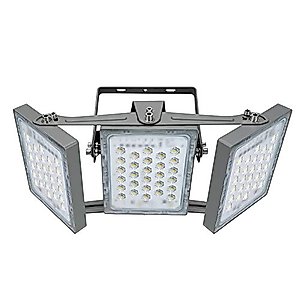 STASUN LED Flood Light Outdoor, 150W 13500lm Outdoor Lighting with 330° Lighting Angle, 5000K, 3 Adjustable Heads, IP66 Waterproof LED Exterior Security Area Lights for Yard, Stadium, Parking Lot
