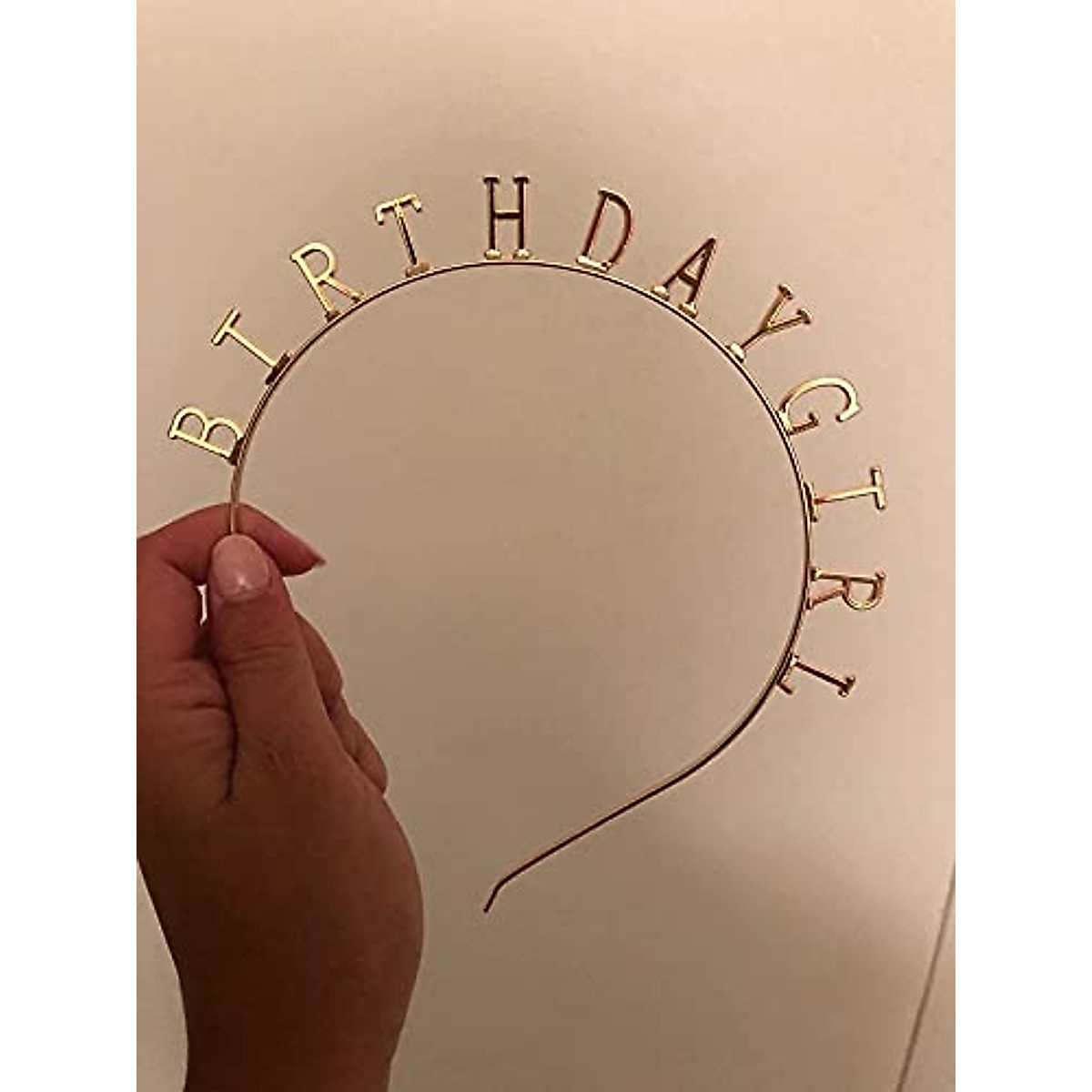 Elehere Birthday Girl Tiara Headband Headpiece Girls Party Hair Accessories, 0.6"*0.3" Letters (Alloy), Princess Tiara Crowns