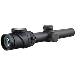 Trijicon 266978 AccuPoint 1-6x24 Riflescope with BAC Green Triangle Post Reticle, 30 mm Tube,black