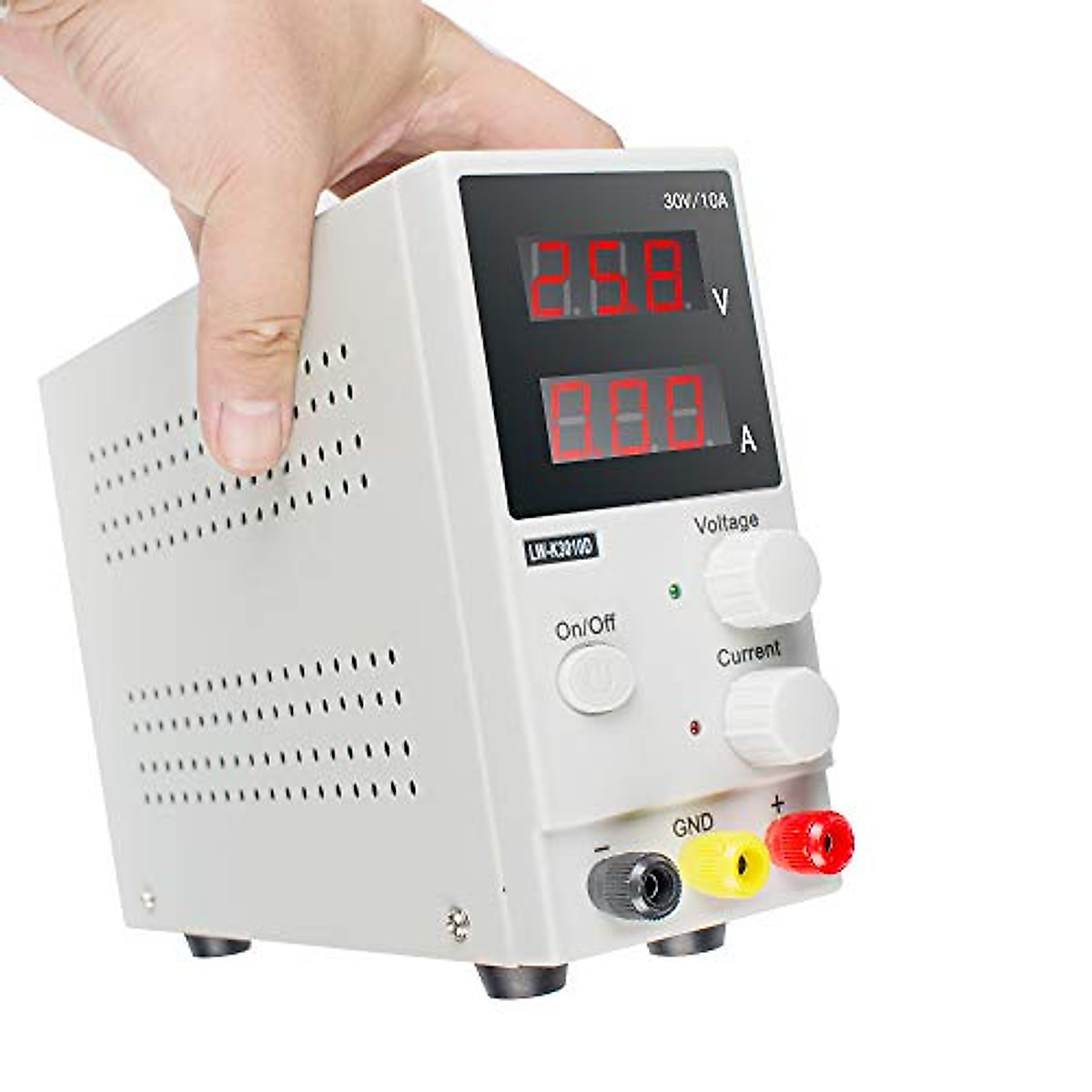 Priomive 30V 10A K3010D Mini Variable Regulated Adjustable DC Power Supply 110V/220V for Laboratory