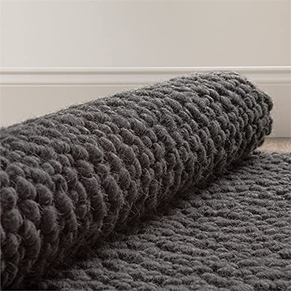 Addison Rugs Boulder Cobblestone Wool Area Rug, 2' x 3', Steel