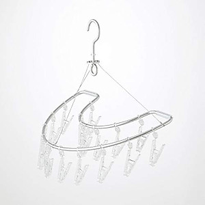 MUJI 02577742 Aluminum Wall Hanger, 16 Pinch / Approx. Width 17.7 x Depth 9.1 inches (45 x 23 cm)'