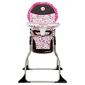 Disney Baby Minnie Mouse Simple Fold Plus High Chair with 3-Position Tray (Garden Delight)