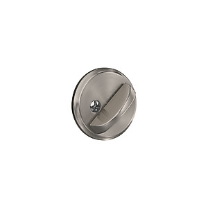 Schlage B60 N 619 Deadbolt, Keyed 1 Side, Highest Residential Security, Satin Nickel