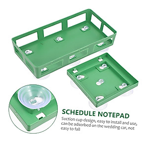 COHEALI 8 Pcs Flower Mud Sucker Flower Car Foam Holder Fresh Flower Cage Brick Tray Floral Foams Disc Wedding Floral Wedding Car Flower Mud Tray Plastic Flower Stand Dining Table