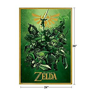 Pyramid America The Legend of Zelda Nintendo Video Game Cool Wall Decor Art Print Poster 24x36