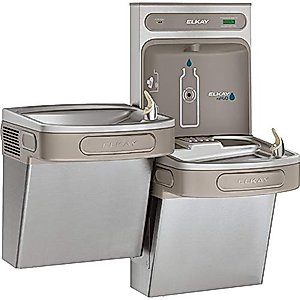 Elkay EZH2O Bottle Filling Station & Versatile Bi-Level ADA Cooler, Filtered 8 GPH Stainless