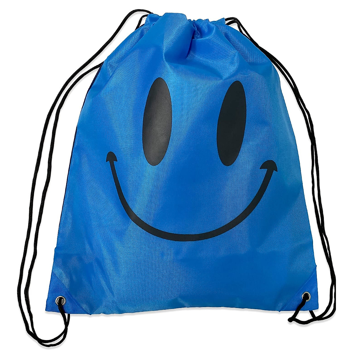 holawit Cute Positive Smile Happy Face Fun Design Drawstring Sack Gym String Bag Sports Backpack Lightweight Daily Sackpack - Pink