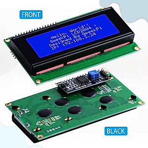 GeeekPi IIC I2C TWI Serial LCD 2004 20x4 Display Module with I2C ...