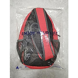 WATERFLY Crossbody Sling Backpack Sling Bag Travel Hiking Chest Bag Daypack