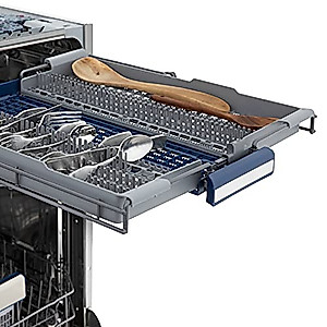 ZLINE 24" Tallac Series 3rd Rack Tall Tub Dishwasher in Black Matte with Stainless Steel Tub, 51dBa (DWV-BLM-24)