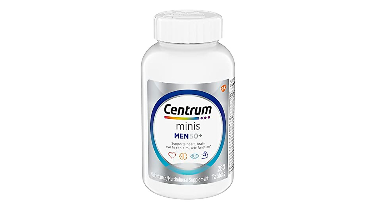 Centrum Minis Silver Men 50+ Multivitamin - Supports Brain & Bone Health