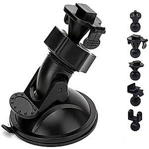 Sportway S10 Suction Cup Dash Cam Mount Holder with 6+pcs Joints for Rove APEMAN CHORTAU Roav Nexar iiwey YI Z-Edge Old Shark KDLINKS Falcon Zero... Most Car Dash Cameras