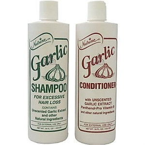 Nutrine Garlic Shampoo + Conditioner 20oz Combo Unscented