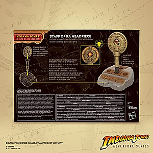 Indiana Jones and The Raiders of The Lost Ark Adventure Series Staff of Ra Headpiece Electronic Roleplay Talisman Costume Cosplay (F8033)