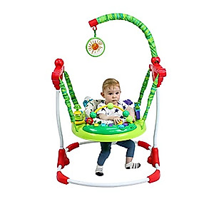 Creative Baby Hungry Caterpillar - Jumper for Baby with 10+ Activities Including Sensory Toys - JPMA Certified and Safe - 360 Spin, Adjustable Height