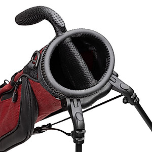 Sunday Golf Loma Bag - Lightweight Golf Bag with Strap and Stand – Easy to Carry Pitch n Putt Golf Bag – Golf Stand Bag for The Driving Range, Par 3 and Executive Courses, 31 Inches Tall (Burgundy)