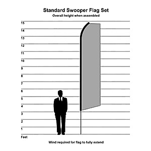 Smoke Shop/Vape Shop - 2 Pack of Swooper Feather Flag Sets - Includes 2 Swooper Feather Flags (Pictured), 2 Flagpoles, and 2 Ground Spikes