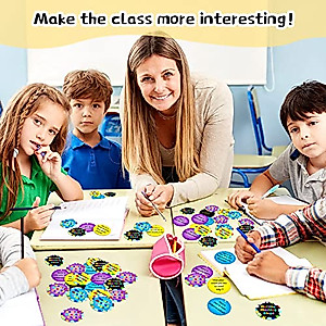 80 Pcs Morning Meeting Chips for Elementary Student Response Cards Social Skill Cards Set Kindergarten Classroom Supplies Teacher Supplies for Classroom Elementary (Blue, Purple, Dark Pink, Yellow)