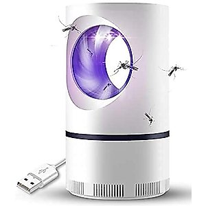 Ckyuna Indoor Mosquito Trap Mosquito Killer Trap USB Mosquito Lamp, Effectively Trapping Mosquitoes, Gnats, Flies, Tiny Insects, LED Night Light for Home Bedroom Office (White)