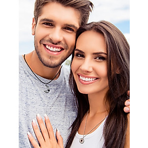 choice of all 4Pcs Couples Bracelets Necklace Set for Women Men I Love You Necklace 100 Languages Relationship Heart Necklace for Him and Her Couple Gift for Girlfriend Boyfriend