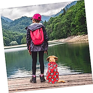 4pcs Shirts Winter Two- Medium Dachshunds Clothes Coat Flannel Apparel Girls Yorkies Basic Clothing Pet Female Cute Yorkshire Autumn Warm Shirt Legged Coats Cotton Dress